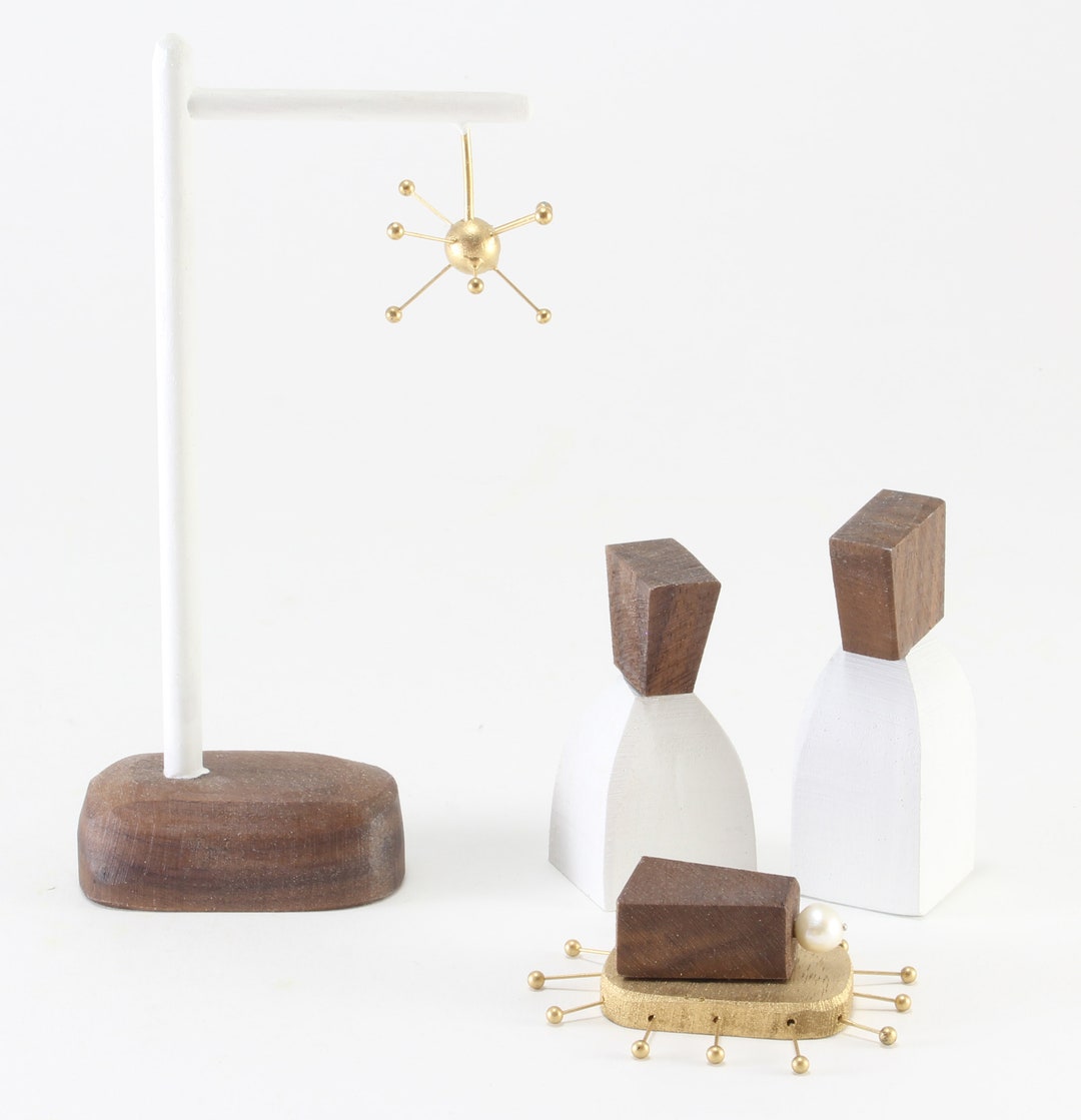 Modern Nativity Set | Abstract Modern Nativity | Handmade Creche ...