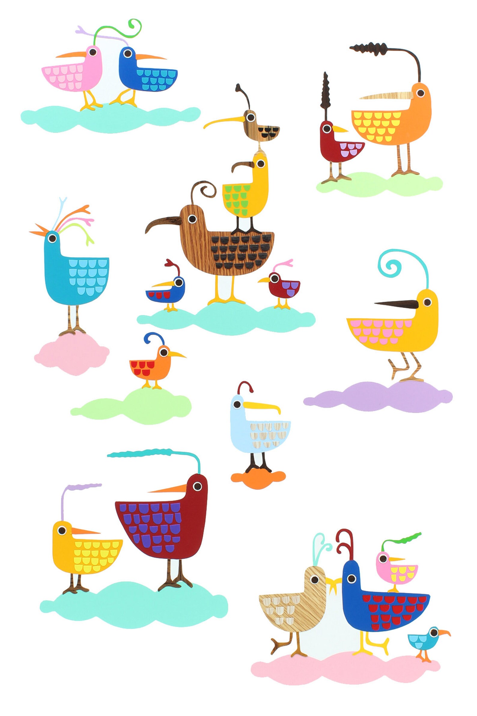 Feathered Friends Birds Postcard Set | Snail Mail Greetings | Make a ...