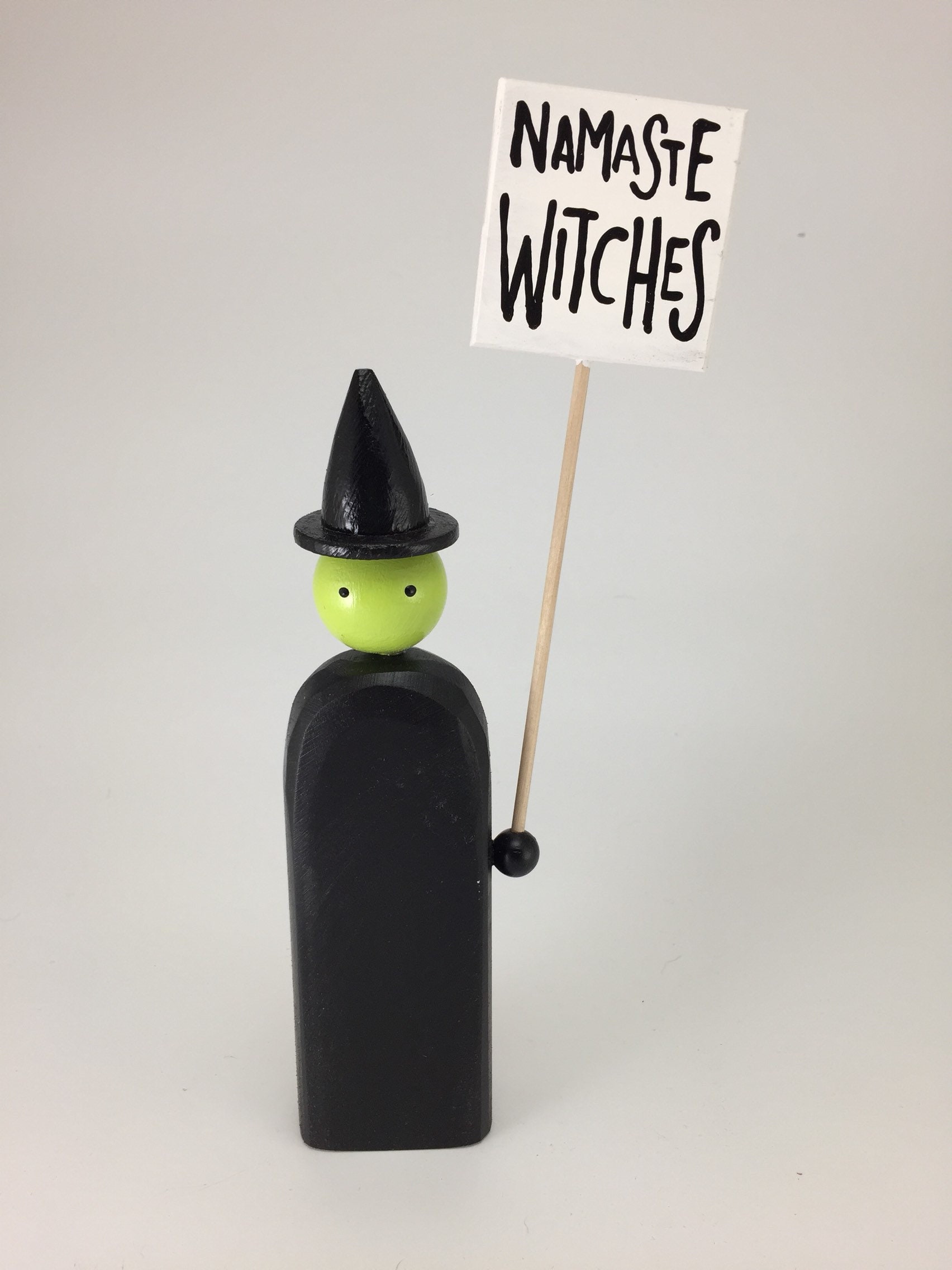 Picketing Witch Figure Halloween Witch Witch Decoration | Etsy