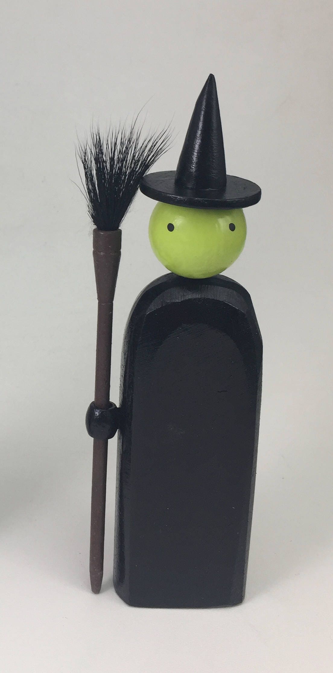 Picketing Witch Figure Halloween Witch Witch Decoration | Etsy