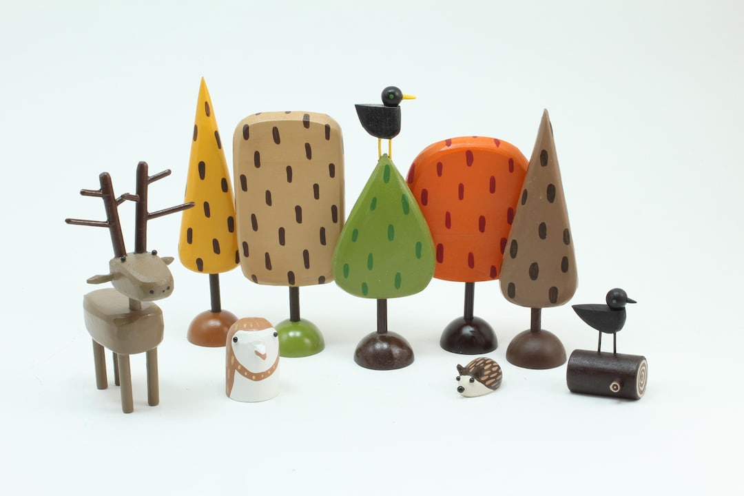 Tiny Fall Trees | Autumn Leaves | Tabletop Decoration or Centerpiece ...