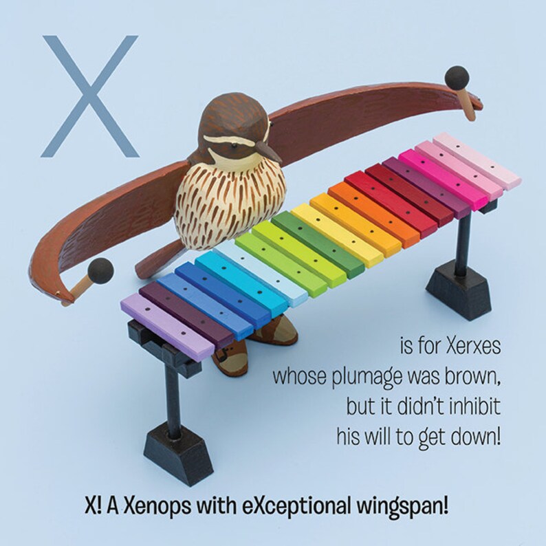 Alphabird Alphabet Book Featuring Handmade Sculptures of | Etsy