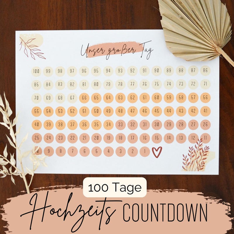 Wedding Countdown - Etsy
