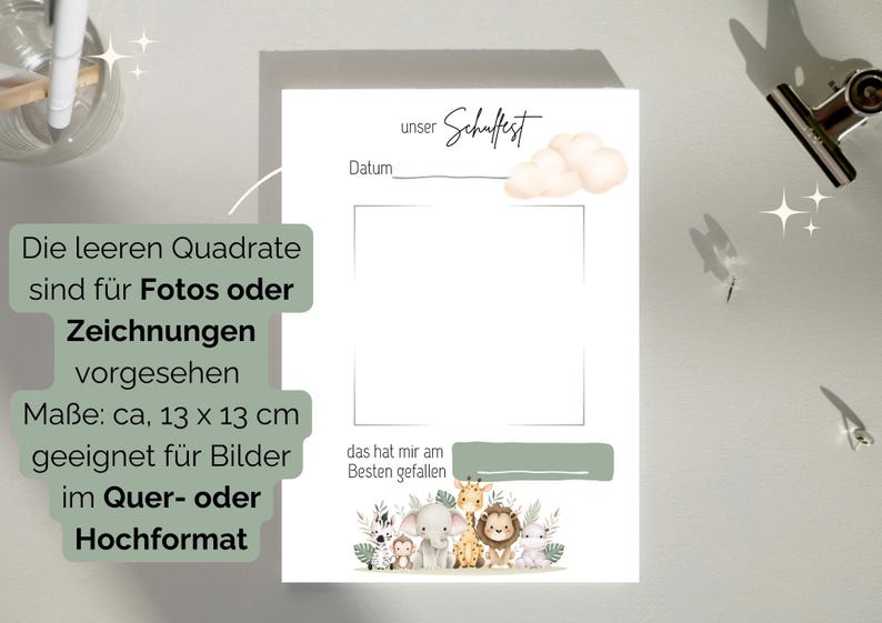 Primary School Portfolio Folder for Printing, A4 School Templates to ...
