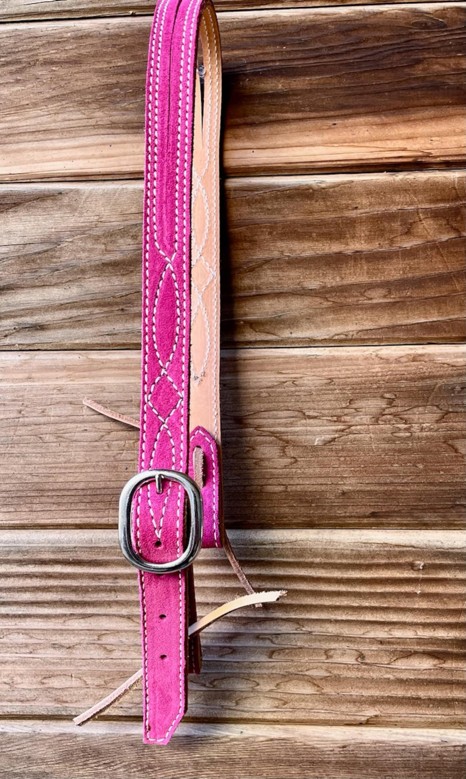 Custom Handmade Leather Headstalls With Gunslinger Detail Stitching. - Etsy
