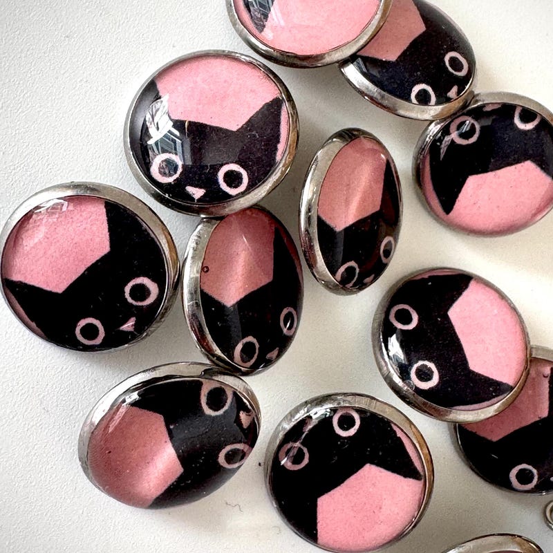 Cat Buttons - Etsy