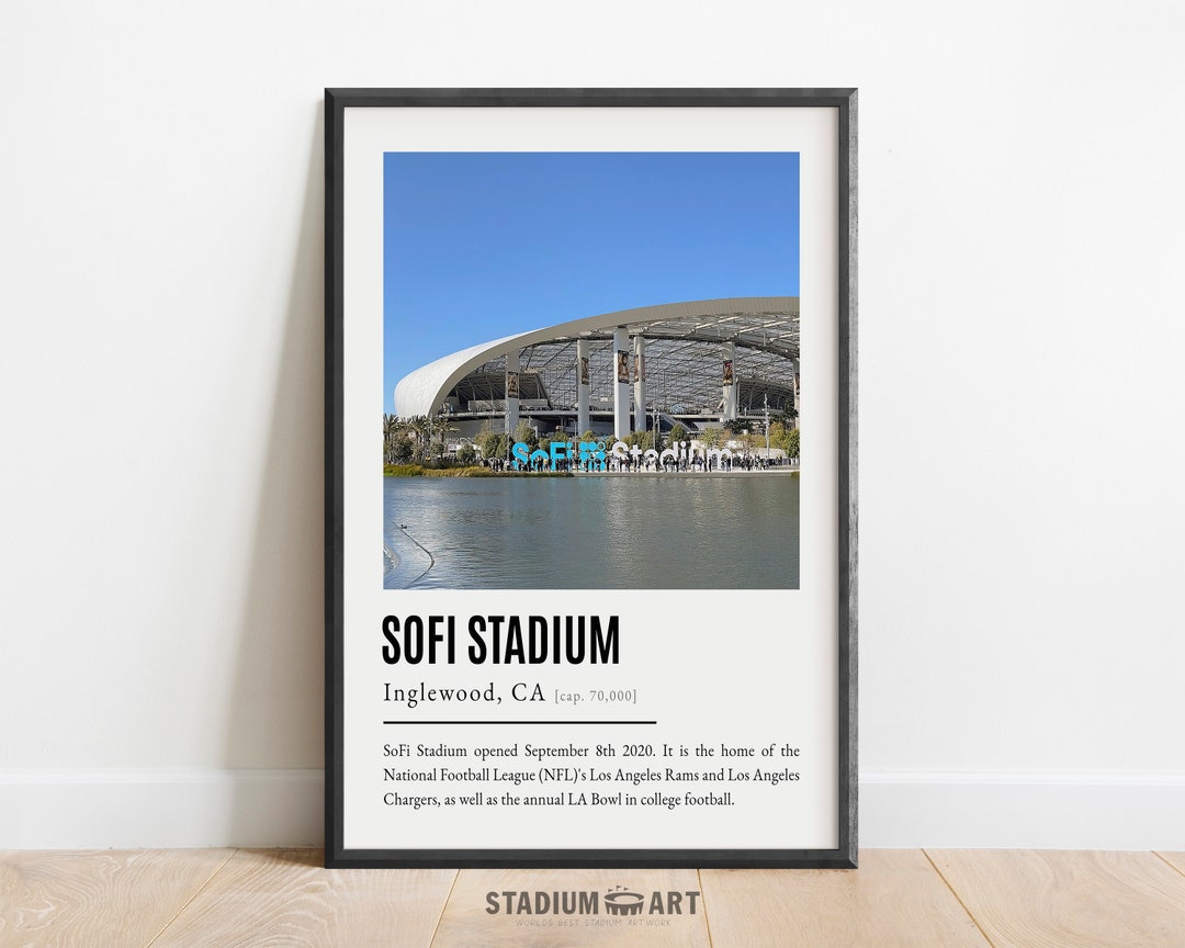 Sofi Stadium Print, Los Angeles Rams/chargers Poster/canvas, Aerial ...