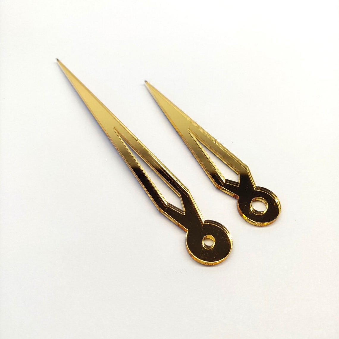 Mirrored/colored Acrylic Hands for Wall Clocks DIY With Second Hand Pin ...