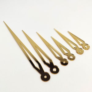 Mirrored/colored Acrylic Hands for Wall Clocks DIY With Second Hand Pin ...
