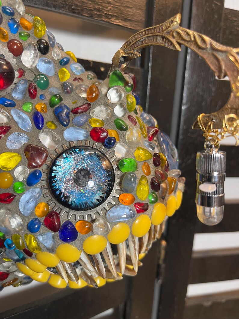 Angler Fish jaffery , Deep Sea Fish, Lantern Fish, Mosaic, Sculpture ...