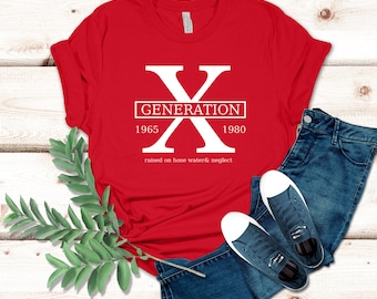 Generation X T-shirt Gen X Colors Tshirt Gen X Tshirt Generation X ...