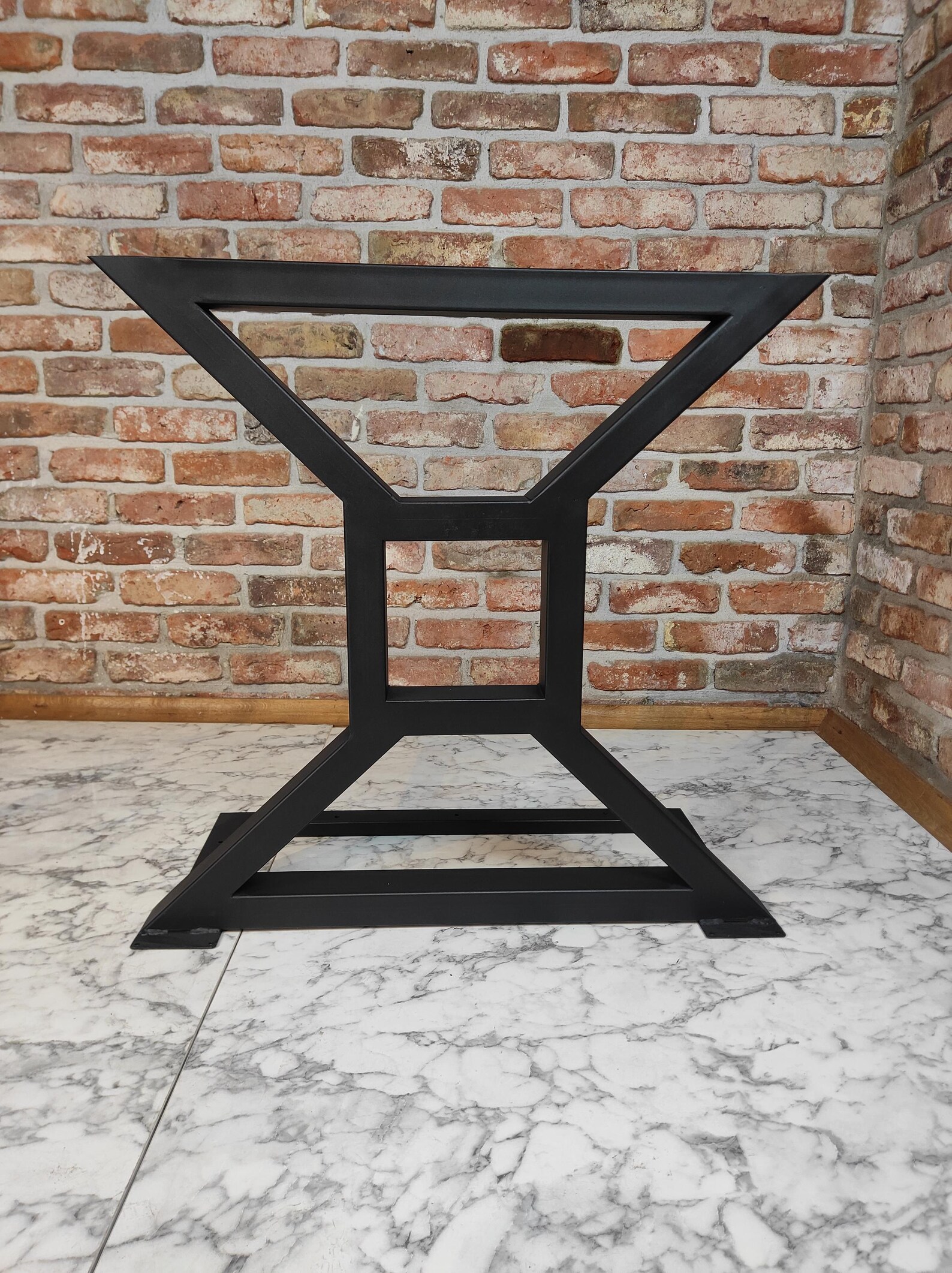 Hourglass Metal Legs, Metal Table Leg, Steel Table Leg, Contemporary Table Leg, Modern Table Leg ...