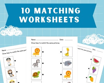Printable Matching Worksheets, Match the Word to the Picture ...