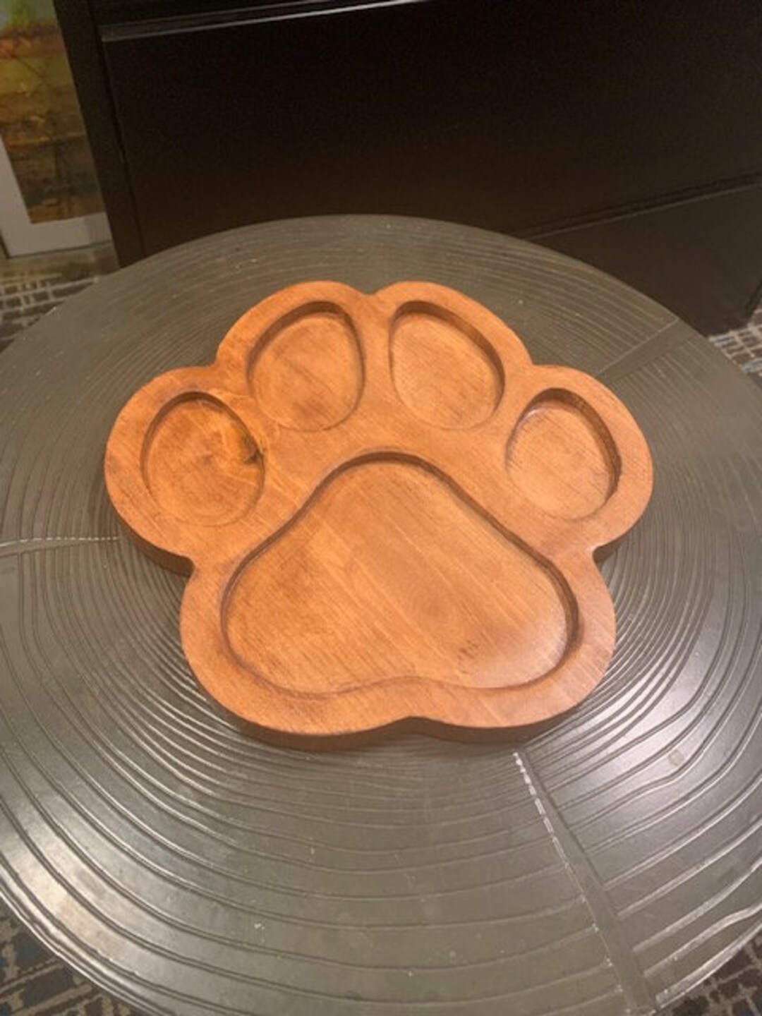 Large Wood Dog Paw, Home Decor, Wooden Dog Paw Tray, Dog Paw Print ...
