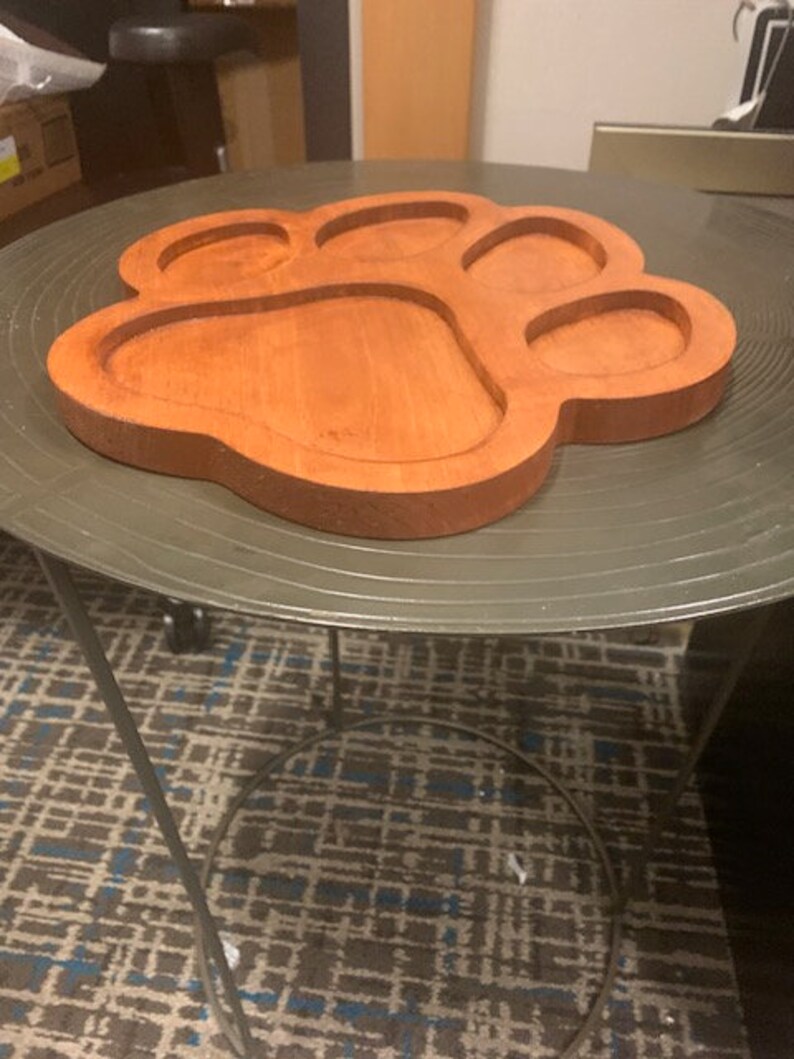 Large Wood Dog Paw, Home Decor, Wooden Dog Paw Tray, Dog Paw Print ...