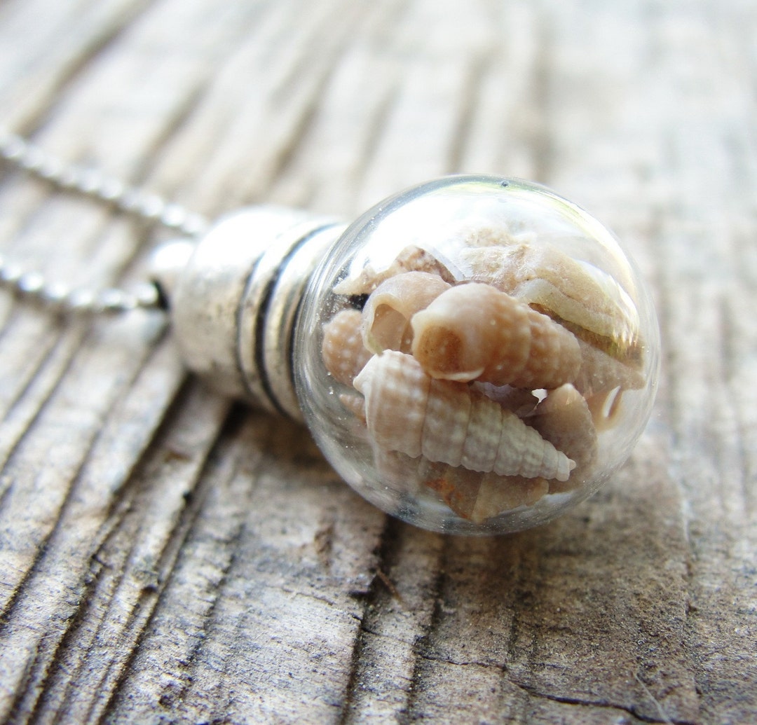 Shell Bottle Necklace - Sea Treasure Collection- A Piece of the Ocean ...