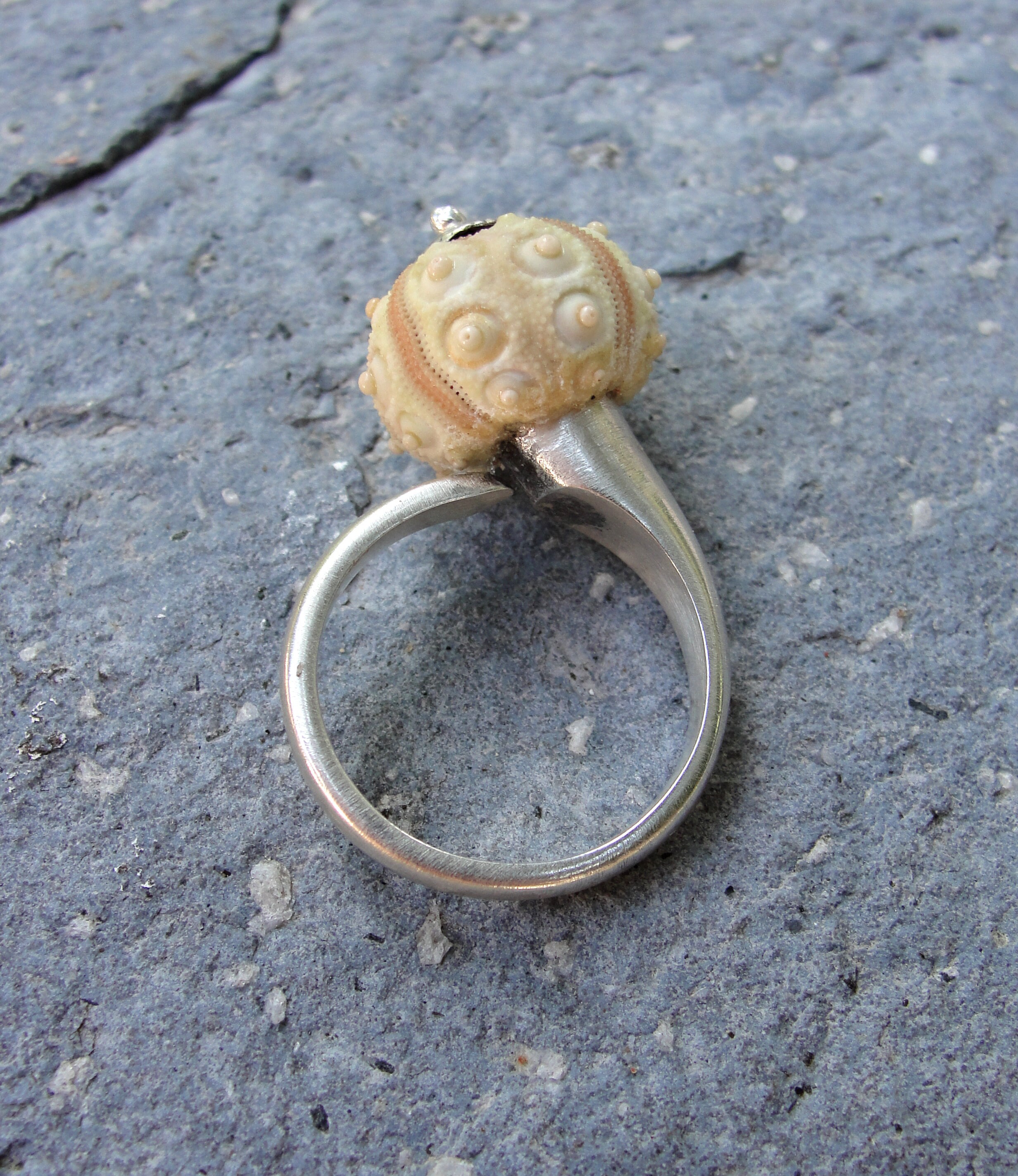 Sea Urchin Ring Sterling Silver Sputnik Asymmetrical Ring - Etsy