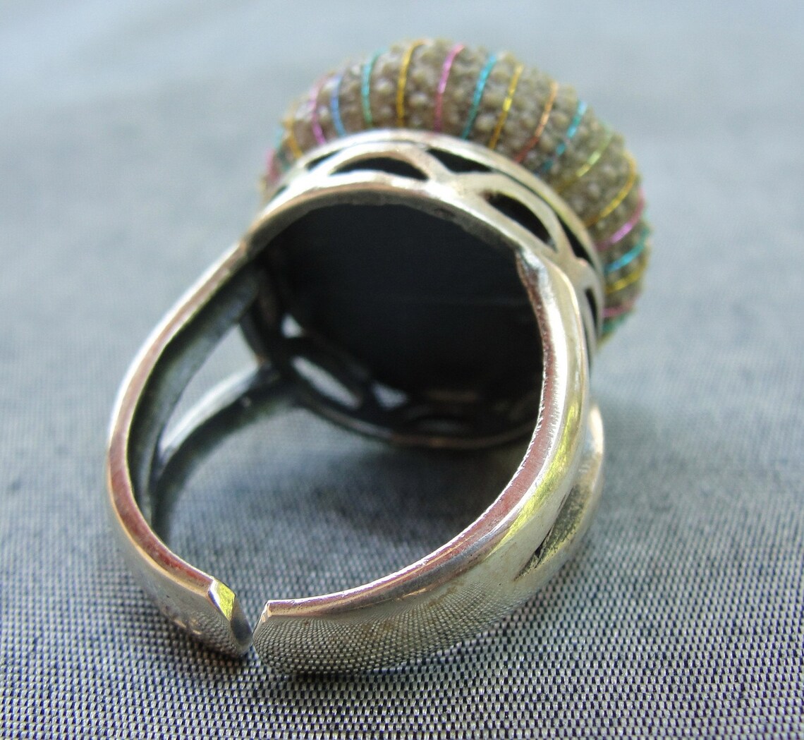 Sea Urchin Ring Sterling Silver Multicolor Jewelry - Etsy