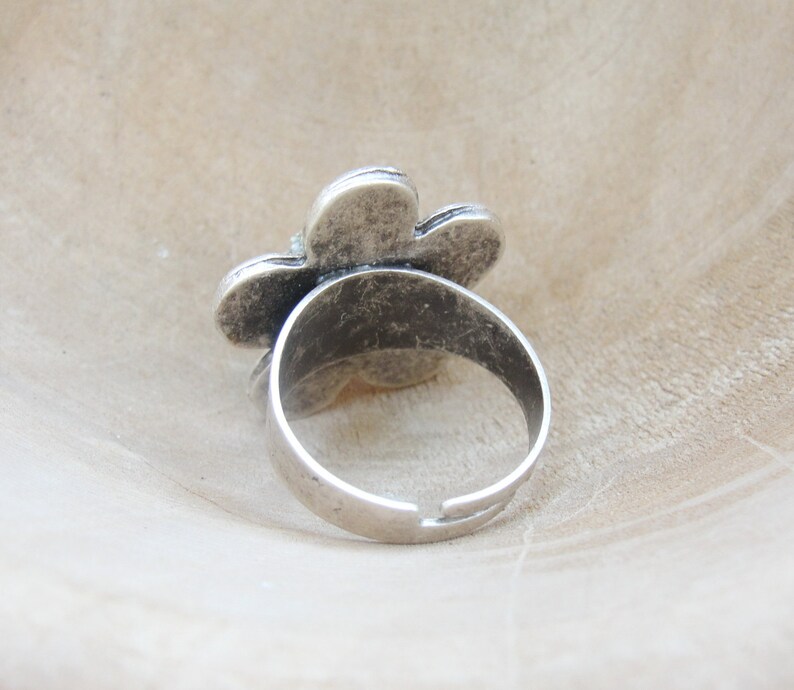 Sea Urchin Ring Green Flower Seashell Ring - Etsy