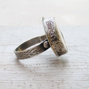 Sterling Silver Seashell Ring Eye of Shiva Shell - Etsy