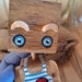 Handcrafted Wooden Robot With Fish , Handmade Sailor Robot Decor ...