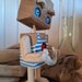 Handcrafted Wooden Robot With Fish , Handmade Sailor Robot Decor ...