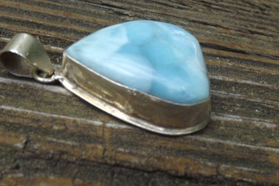 Genuine Dominican Larimar pendant - Dolphin stone - A… - Gem