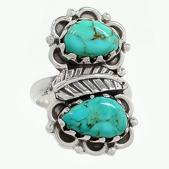 Southwestern Style - Sleeping Beauty Turquoise Ring -… - Gem