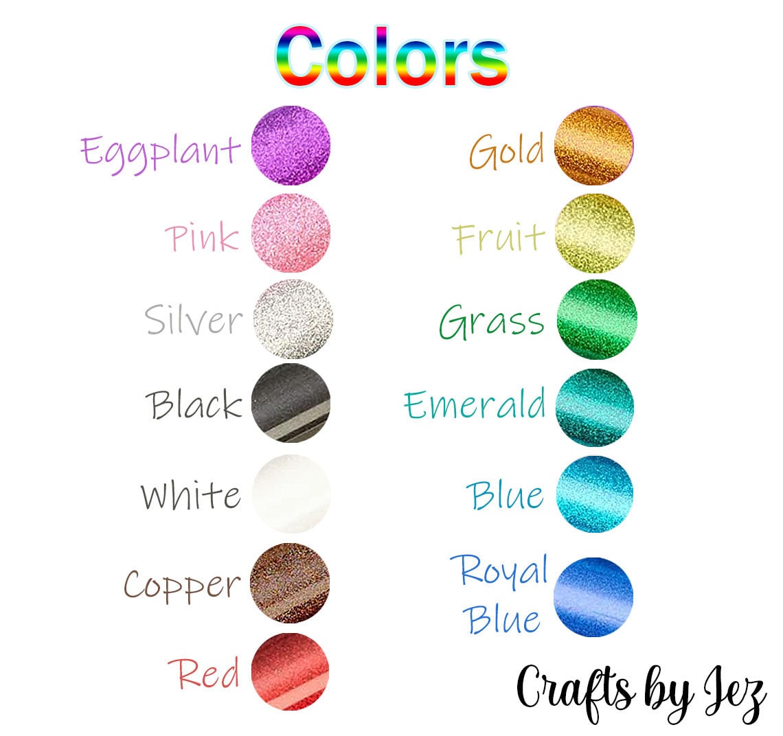 Glitter Names Iron on Personalized Iron on Decal Custom Heat Transfer ...