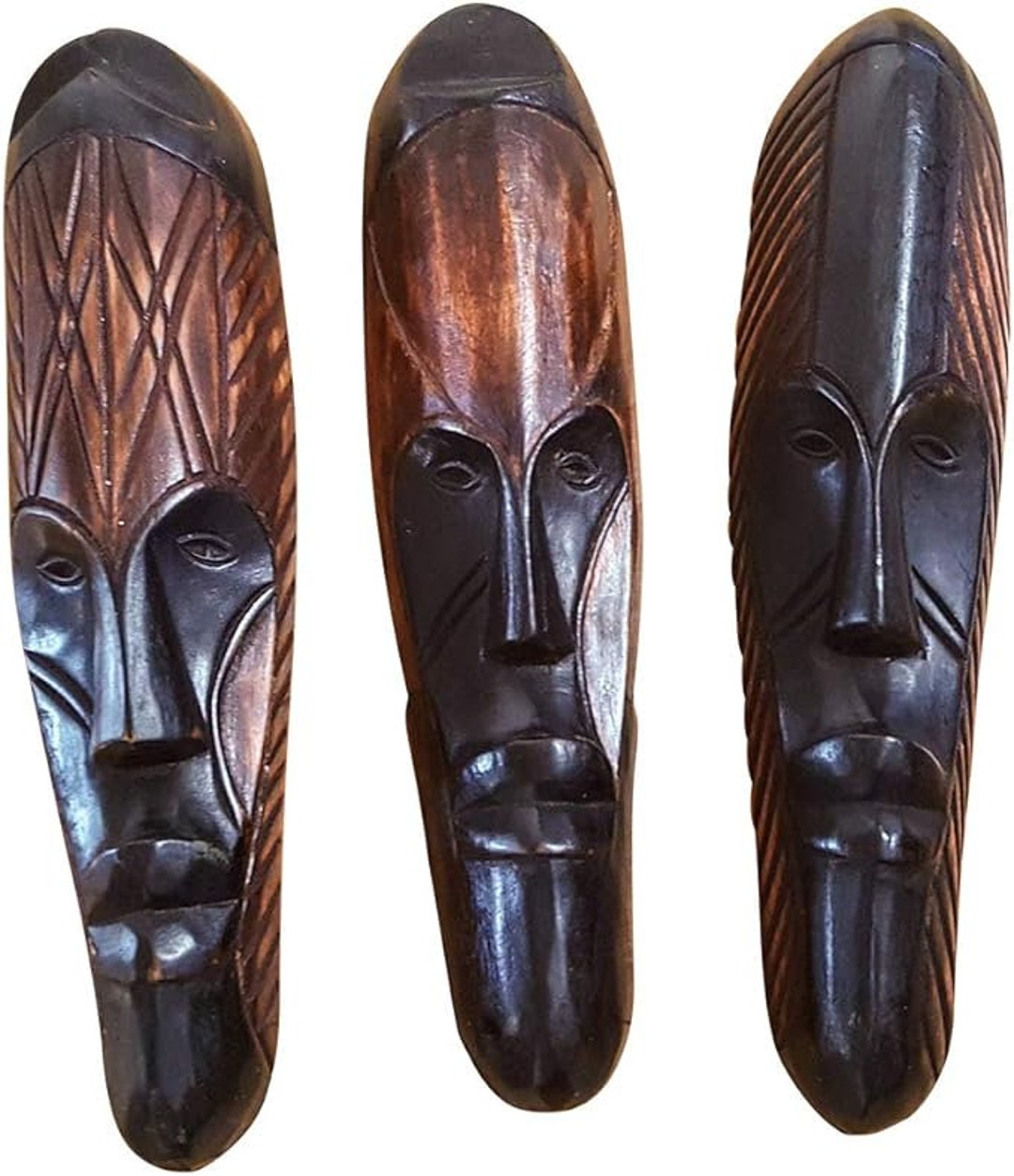 African Art Cameroon Gabon Fang Wall Masks and Sculptures Africa Home ...
