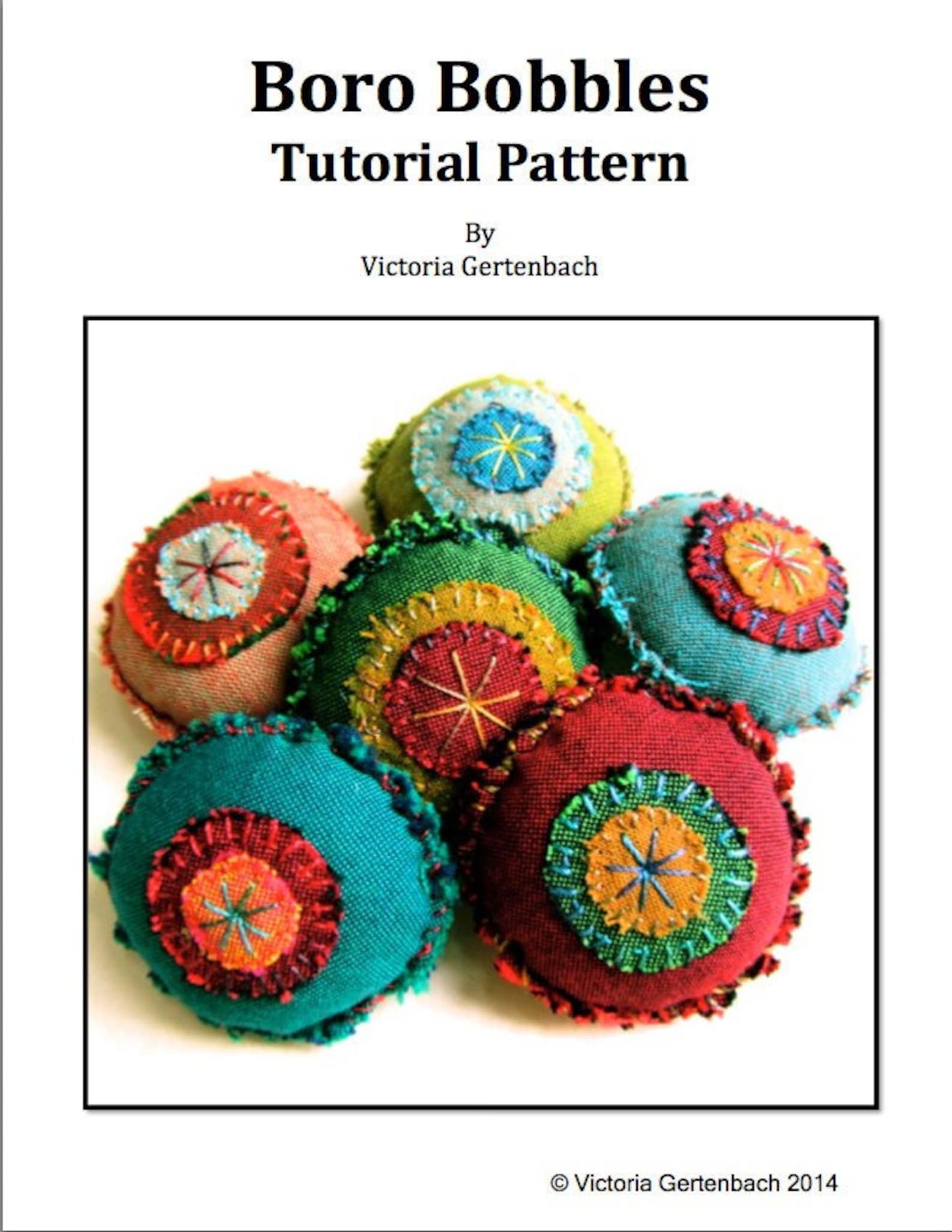 Stitched Boro Bobbles Tutorial Sewing Pattern (PDF Digital Download) - Etsy
