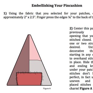 Pyramid Patchwork Pincushion Sewing Pattern (PDF Digital Download) - Etsy