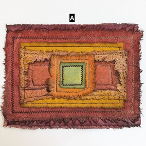 Hand Painted, Machine Appliquéd, Fabric Collage Patch - Etsy