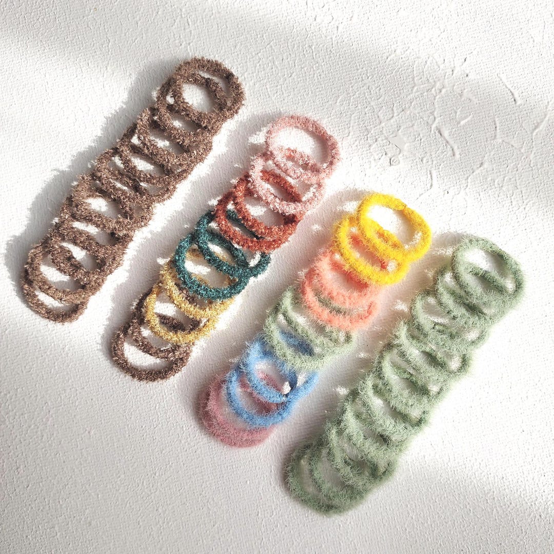 Tiny Toddler Soft Hair Ties Set of 10 Mini Elastics - Etsy