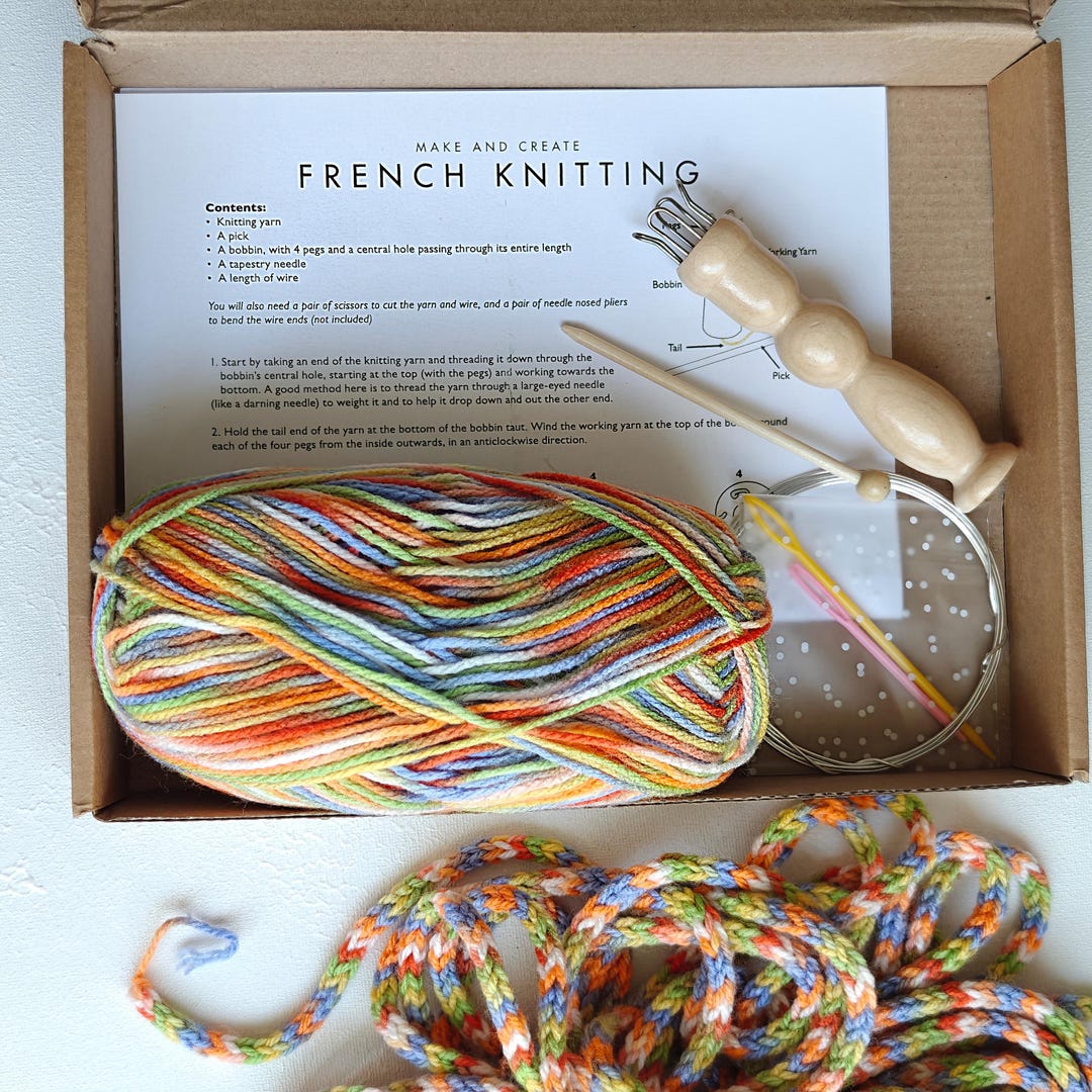 French Knitting Spool, Icord Maker Tool for Knit Tricotine Rope, Wire ...