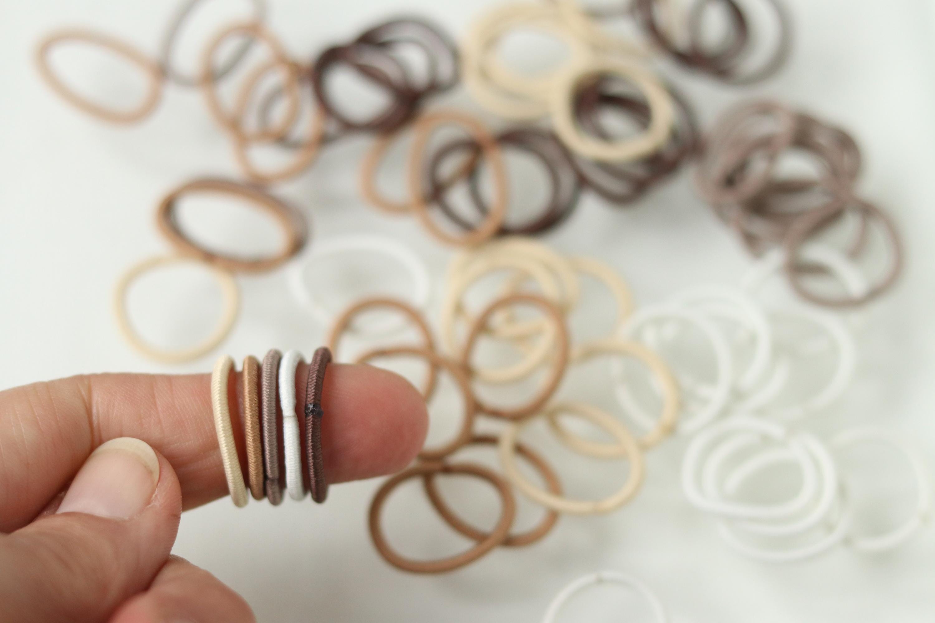 20 Pcs Mini Hair Ties Tiny Elastic Bobbles, Small Hair Bands 2cm/ 0 ...