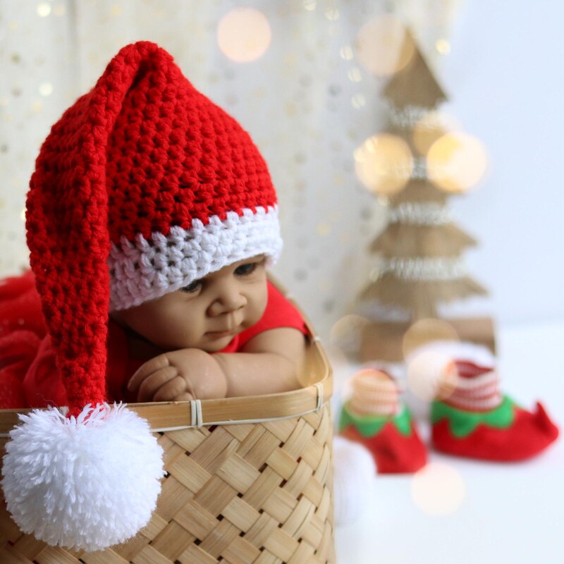 Baby Santa Hat - Etsy