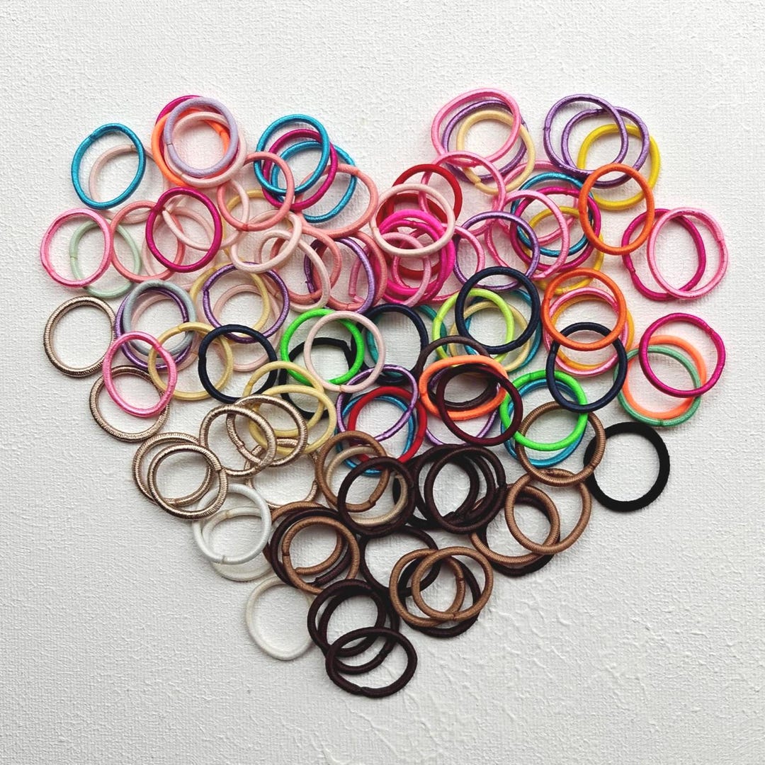 20 Pcs Mini Hair Ties Tiny Elastic Bobbles, Small Hair Bands 2cm/ 0 ...