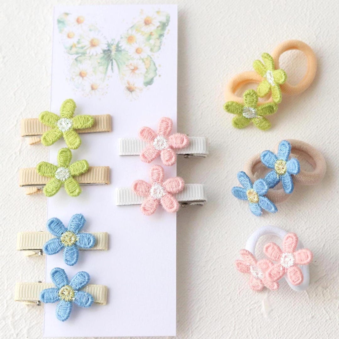 Flower Girl Hair Clips, Barrettes, Hairbands, Bobbles, Hair Ties - Set ...