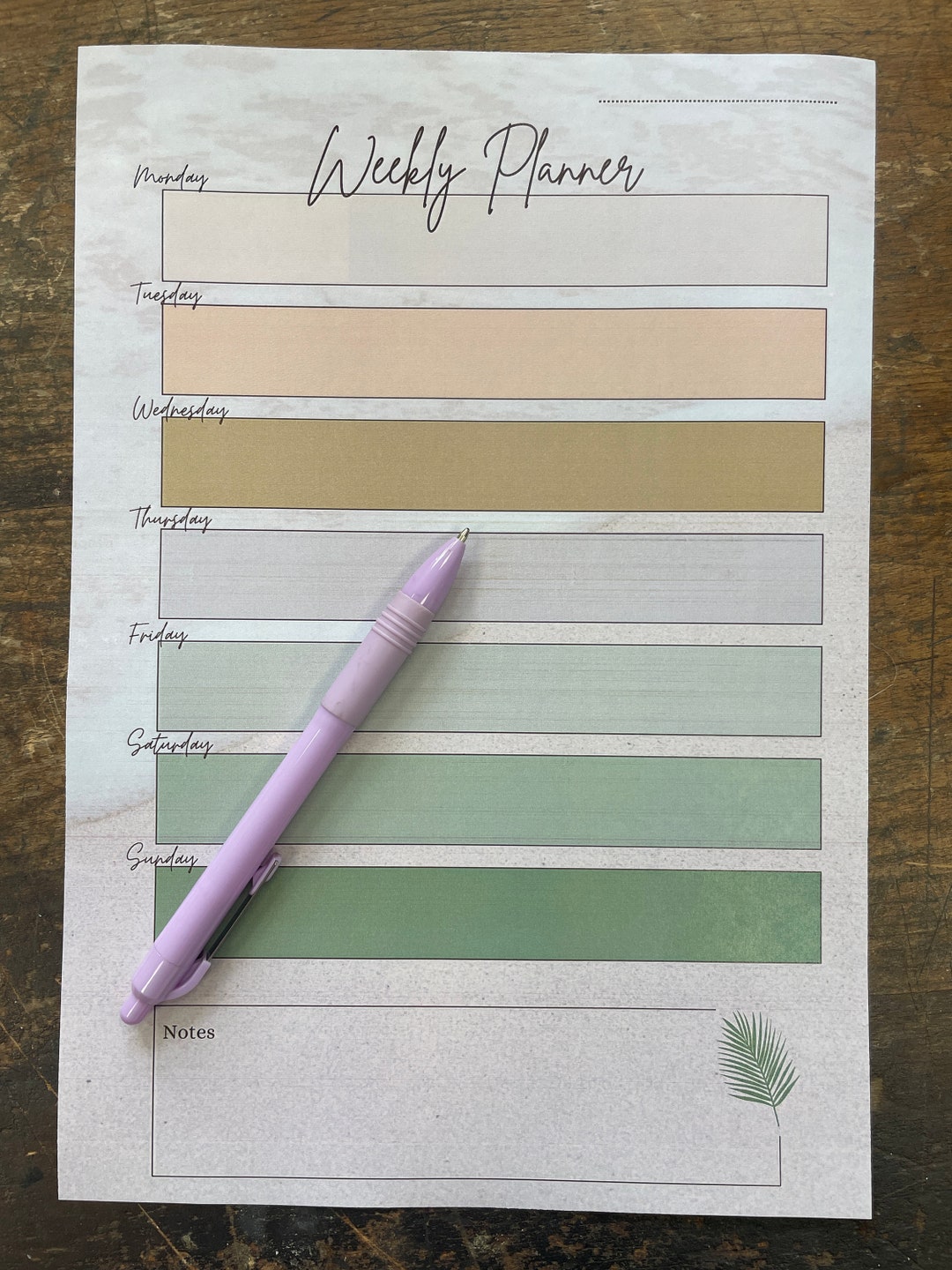 Planner Template B Rainbow Magic Colourful Printable or PDF Goodnotes ...