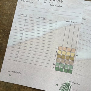 Planner Template A Boho Chic Printable or PDF Goodnotes Meal Plan ...