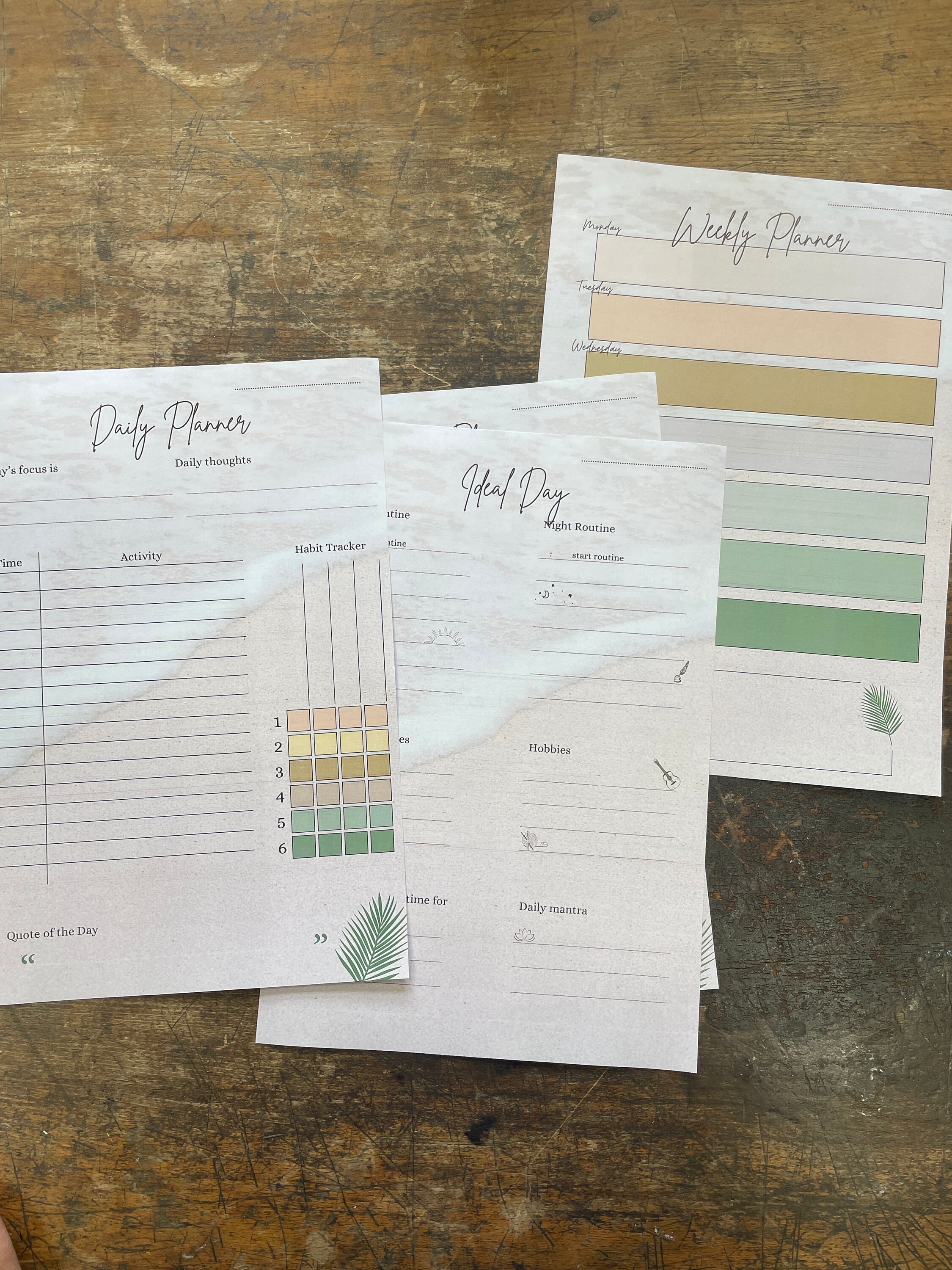 Planner Template A Boho Chic Printable or PDF Goodnotes Meal Plan ...