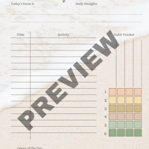 Planner Template A Boho Chic Printable or PDF Goodnotes Meal Plan ...