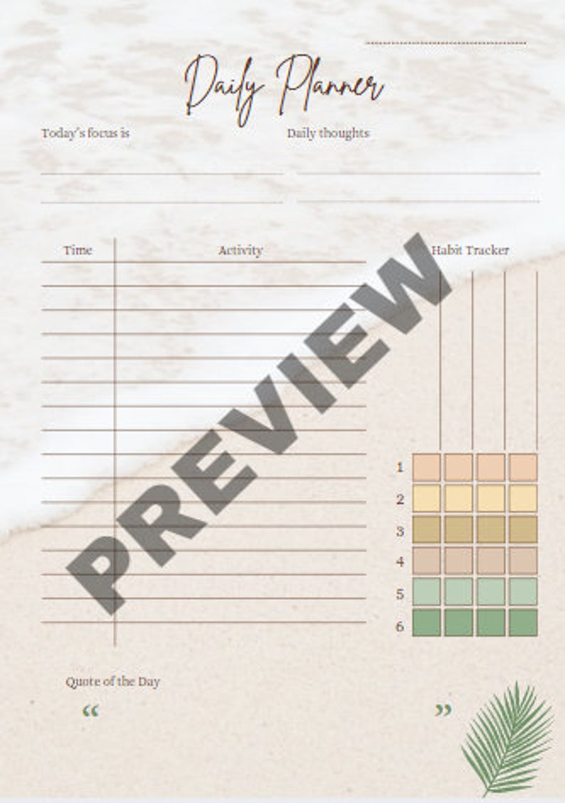 Planner Template A Boho Chic Printable or PDF Goodnotes Meal Plan ...