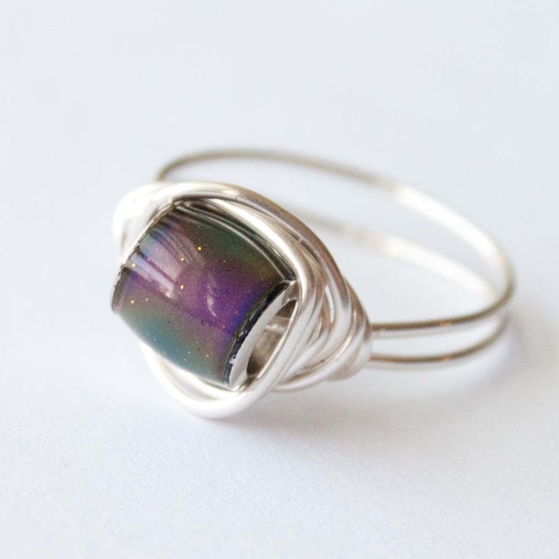 Mood Ring Sterling Silver - Etsy