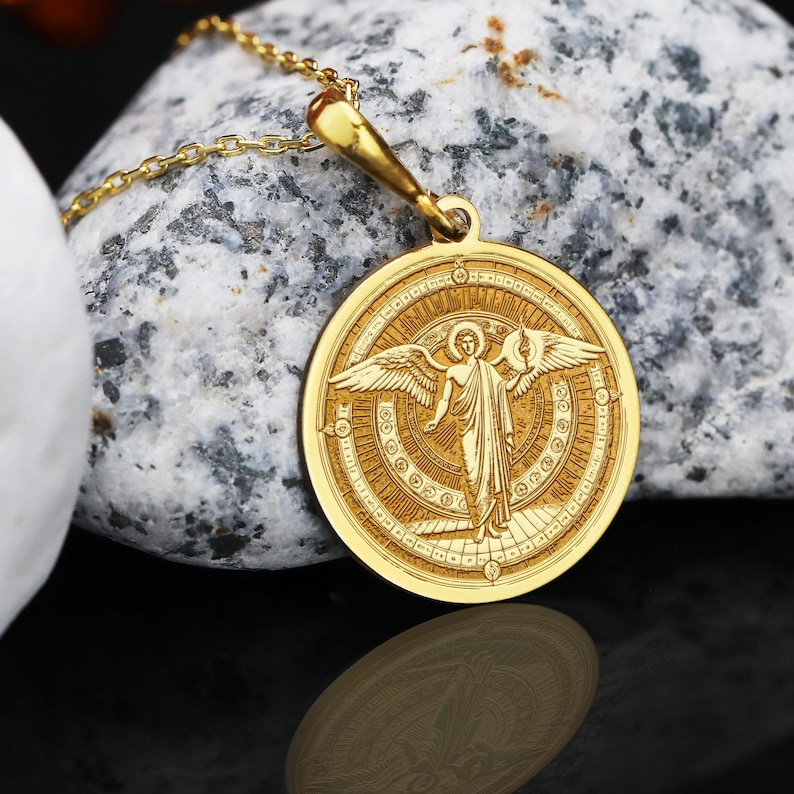 Archangel Uriel Necklace – Angel of Wisdom & Divine Light Pendant ...