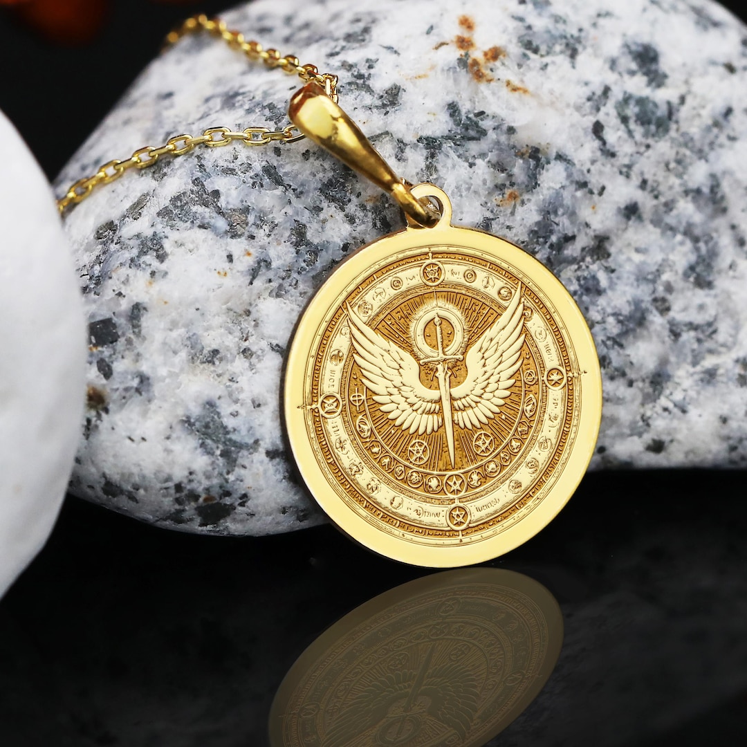 Seal of Archangel Michael Necklace – Divine Protection Amulet | Angelic ...