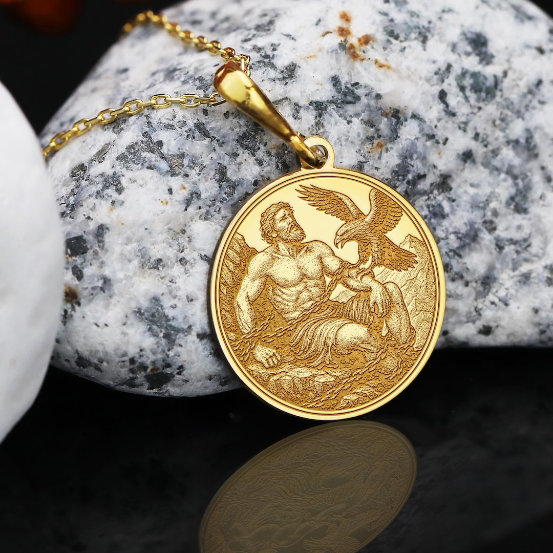 Prometheus Necklace – Greek Mythology Pendant | Titan Fire Bringer ...