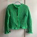 Green Knitting Cardigan Pattern for Beginner With Tutorial - Etsy