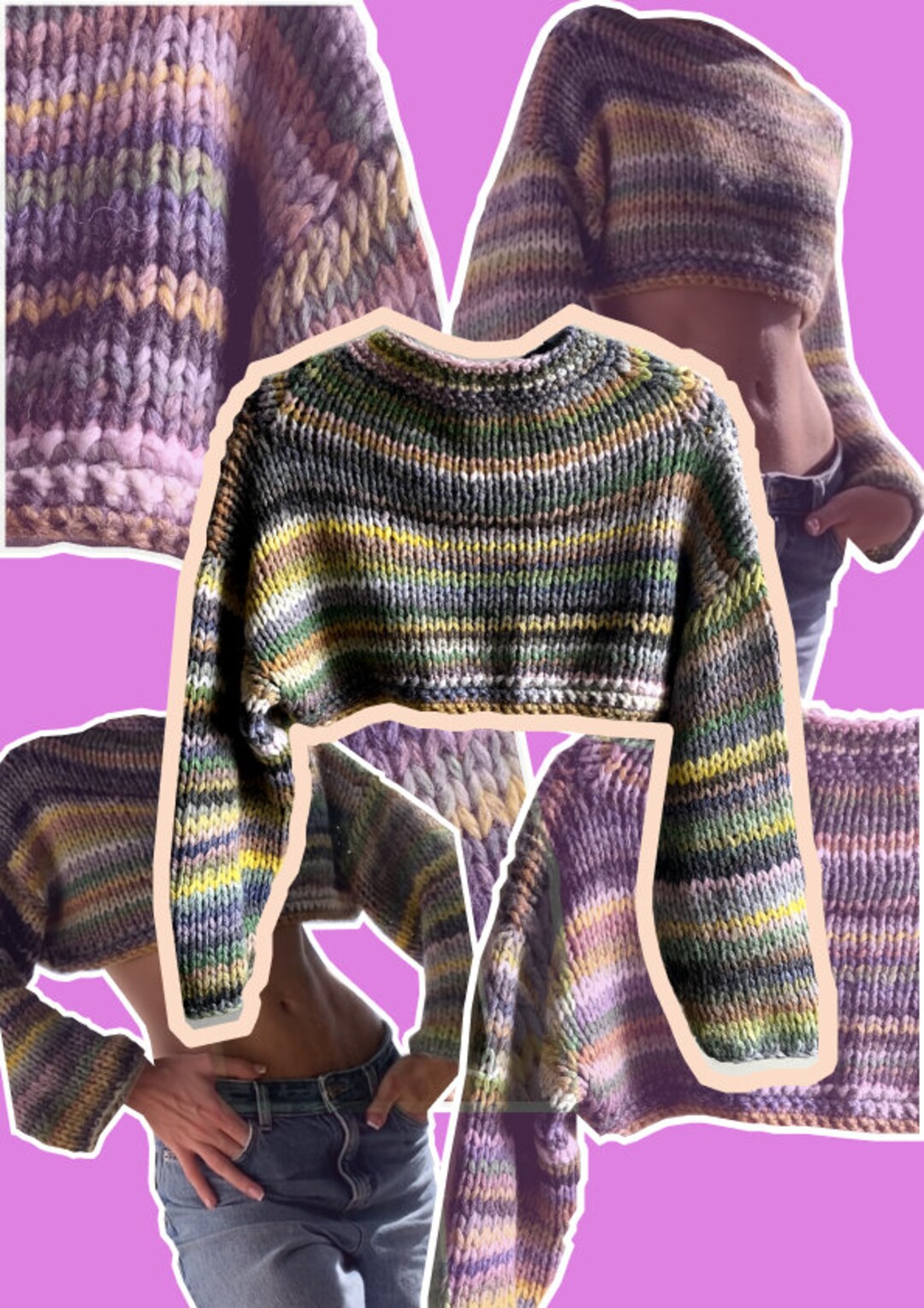Cropped Sweater Knitting Patterns - Etsy